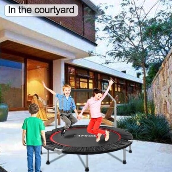 Other | 48 Inch Foldable Trampolines With Foam Handrails 4 Levels ...